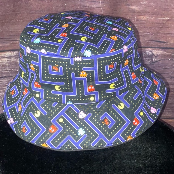 Handmade | Accessories | Pac Man Game Board Bucket Hat | Poshmark